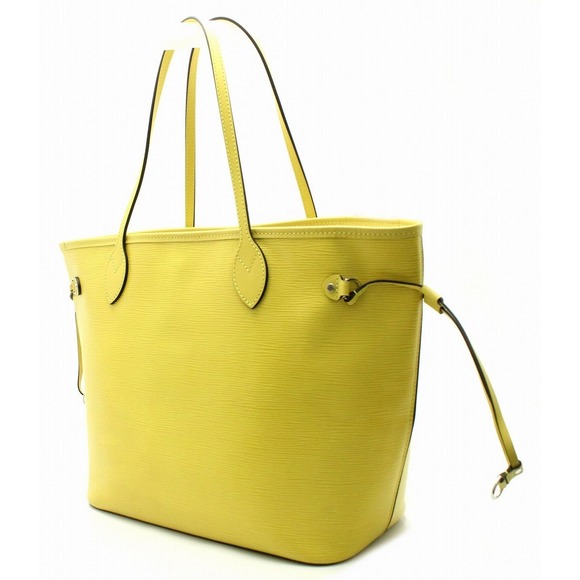 Louis Vuitton | Bags | Louis Vuitton Leather Tote Neverfull Epi Yellow ...